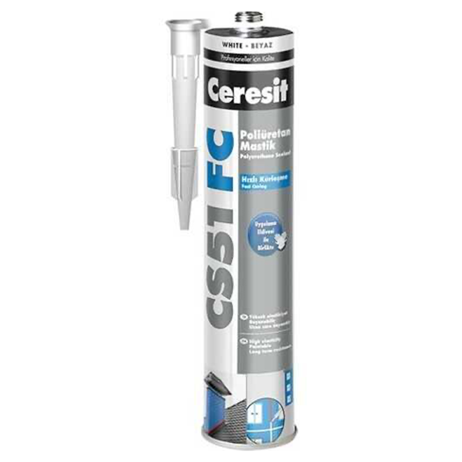 Henkel Ceresit CS51 FC Beyaz 280 ml – BK Hırdavat & İş Güvenliği